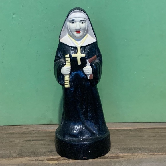 Other | Cast Iron Nun Bottle Opener Nun Accoutrements Painted Cast Iron ...
